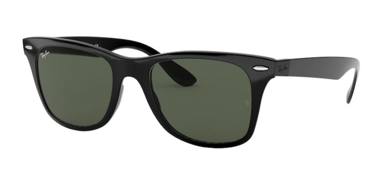 Ray- Ban Wayfarer Lightforce Black W/Dark Green