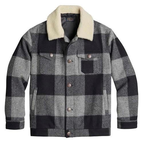 Pendleton Men's Stadium Cloth Plaid Trucker Jacket